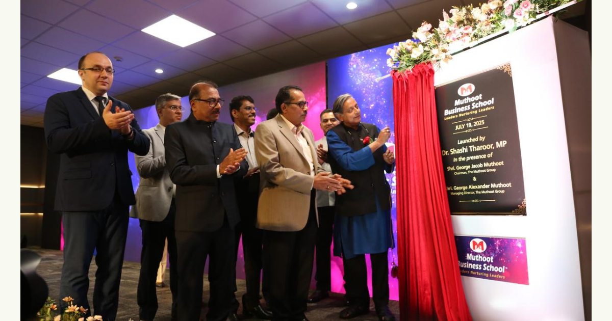 Muthoot Business School Launched in Kochi by Shashi Tharoor
